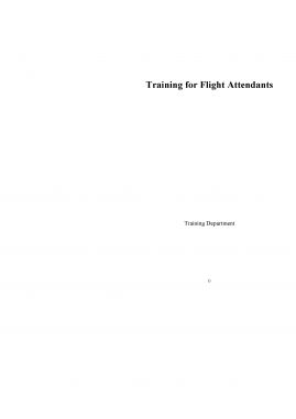 Training kit for Flight Attendence-1페이지