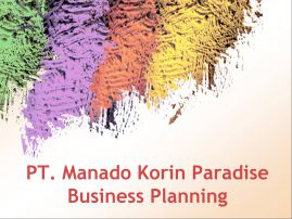 인도네시아 리조트 관련 투자유치 제안서 - PT. Manado Korin Paradise Business Planning Executive Summary (사업 제안의 요약)-1페이지