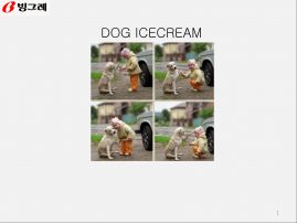 DOG ICECREAM - 강아지_아이스크림,애견산업,애견시장,브랜드마케팅,서비스마케팅,글로벌경영,사례분석,swot,stp,4p.PPT자료-1페이지