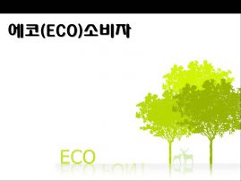 에코소비자,환경,브랜드마케팅,서비스마케팅,글로벌경영,사례분석,swot,stp,4p-1페이지