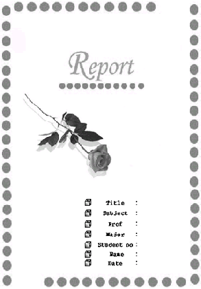 [사회복지] 그레이 모드 장미와 테두리 표지