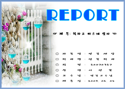 비밀화원..레포트표지no연꽃246