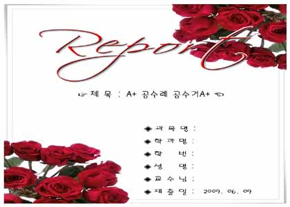 붉은장미 가로세트 =연꽃표지370=
