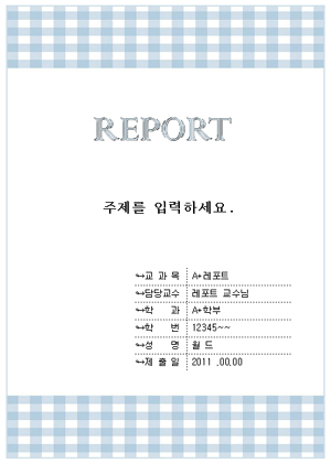 체크 디자인 표지