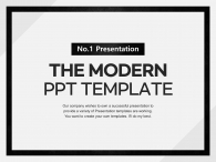 모던 앤 미니멀리즘(자동완성형 포함) 파워포인트 PPT 템플릿 디자인