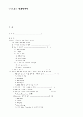 국내브랜드 마케팅전략-1페이지