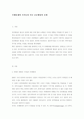 부패통제의 시각들과 미국 공공행정의 전개-1페이지