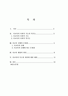 현 사교육의 역할과 비중-1페이지