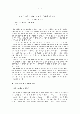 한국무역의 추이와 구조의 문제점 및 대책-1페이지