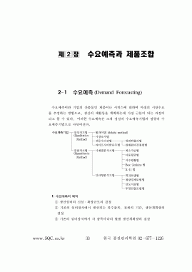 품질관리기사 1차 기출문제 수요예측 설비장치 제품조합 생산계획량 복수품목-1페이지