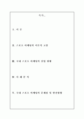 스포츠가 경제에 미치는 영향(스포츠 마케팅)-1페이지