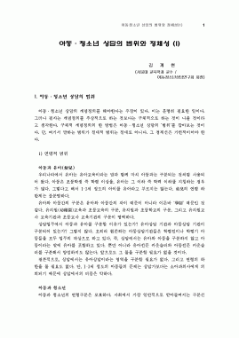 아동 청소년 상담의 범위와 정체성-1페이지