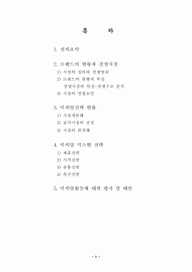 [마케팅] 구강청결제 가그린 마케팅 보고서-1페이지