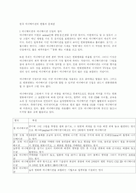 한국 애니메이션의 현황과 문제점과 인터넷 (에니메이션 영상산업-1페이지