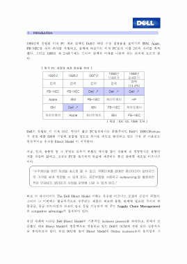 마케팅 케이스 - 델컴퓨터 분석-1페이지