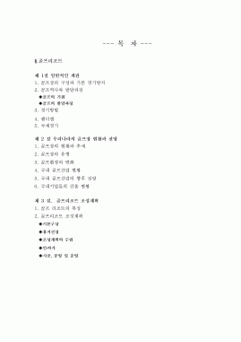 골프리조트(우리나라의 골프장 현황과 전망)-1페이지