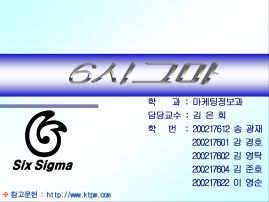 6시그마(Six Sigma)의 정의와 역사 추진배경과 필요성 프로젝트-1페이지