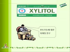 XYLITOL 에 관한 마케팅 전략-1페이지