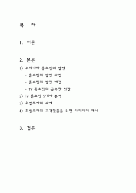 5대 홈쇼핑산업 분석-1페이지