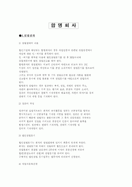 합명,합자,유한,주식회사에 대해..-1페이지