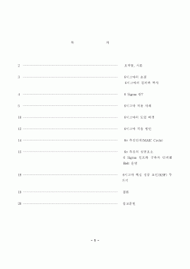 6시그마 전략(품질관리 생산관리 품질경영 경영전략-1페이지