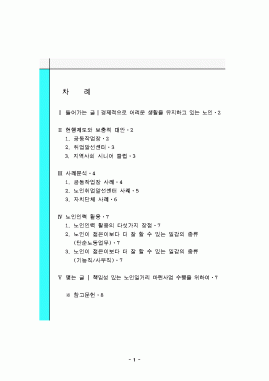 노인복지론-노인경제(취업,고용)-1페이지