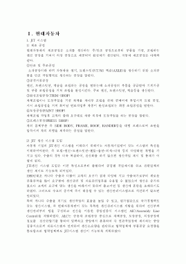 현대자동차 JIT 생산시스템의 적용효과 도요타 자동차-1페이지