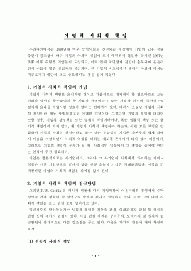 기업의 사회적 책임의 개념-1페이지