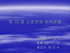 스포츠와 하위문화-1페이지