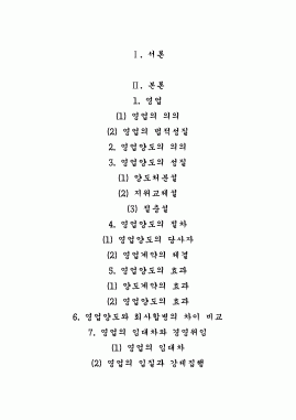 [사회과학] 상법의 영업양도-1페이지