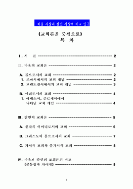 바울 사상과 칼빈 사상의 비교 연구-1페이지