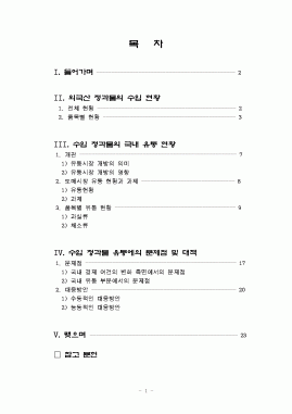 외국산 청과물의 수입 현황-1페이지