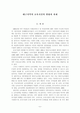 대구지역의 보육시설의 현황과 과제-1페이지