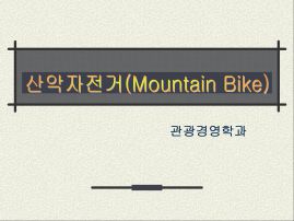 산악자전거(MTB)-1페이지