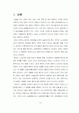 (노사관계)  한국 노사관계의 문제점과 발전 방안-1페이지