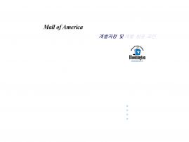 Mall of America 개발과정 및 개발 성공 요인 [Bloomington]-1페이지