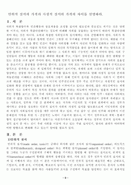 2. 인위적 질서의 가격과 자생적 질서의 가격의 차이를 설명하라.-1페이지