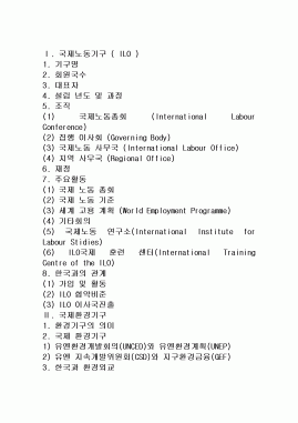 국제노동기구와 국제환경기구-1페이지