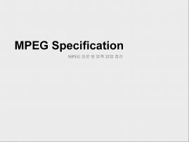 MPEG Specification-1페이지