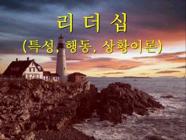 리더십의 본질 및 행동,특성,상황이론-1페이지