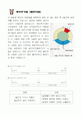 피임 방법에 관하여-1페이지