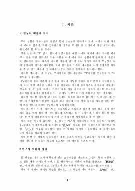 [광고] TV광고와 인터넷광고의 소비자행동 분석-1페이지