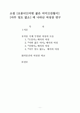 소설속에 나타난 여성상 연구-1페이지