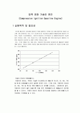 [공학실험] 압축점화 가솔린엔진-1페이지