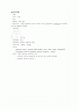 소아과(급성 림프구성 백혈병) 간호과정-1페이지