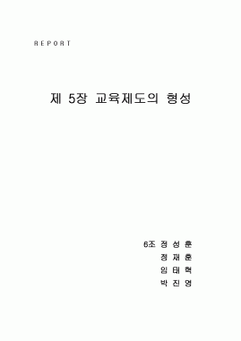 교육제도의 형성-1페이지