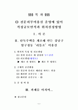 전문피부미용실 운영에 있어 적정규모면적과 위치선정방법-1페이지