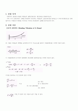 외팔보의 굽힘진동-1페이지