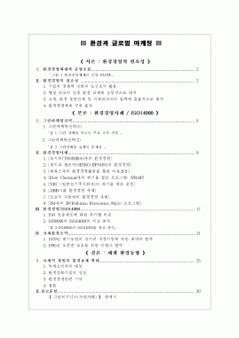 환경과 글로벌 마케팅-1페이지