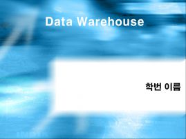 Data Warehouse 데이터 웨어하우스-1페이지